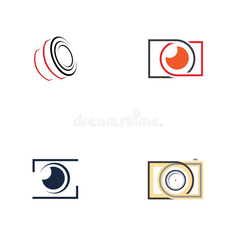Camera Photography Logo Icon Vector Design Template Stock Vector ...