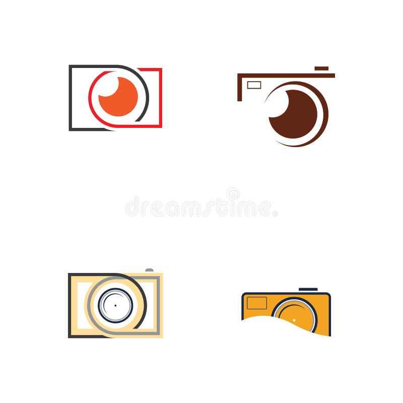 Camera Photography Logo Icon Vector Design Template Stock Vector ...