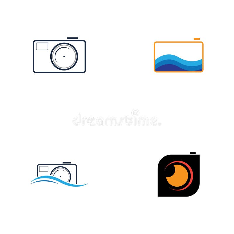 Camera Photography Logo Icon Vector Design Template Stock Vector ...