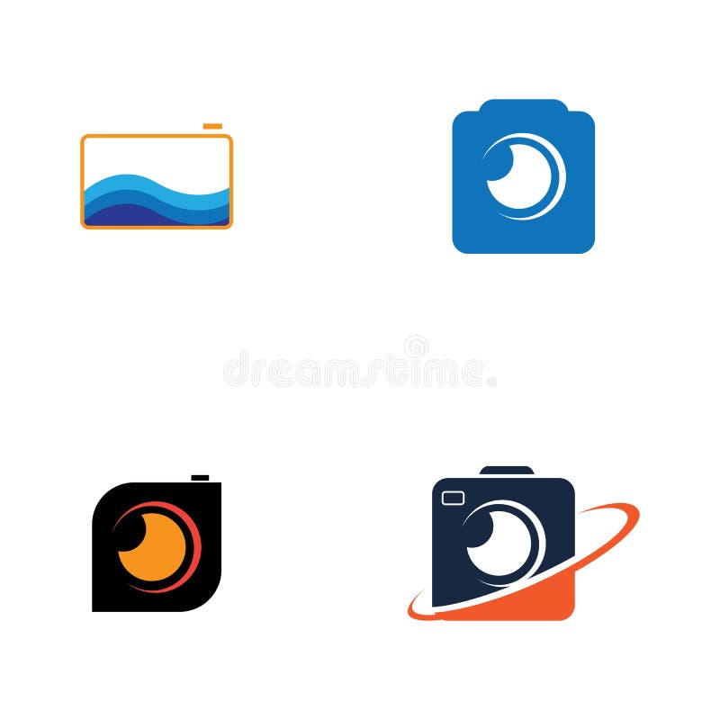 Camera Photography Logo Icon Vector Design Template Stock Vector ...