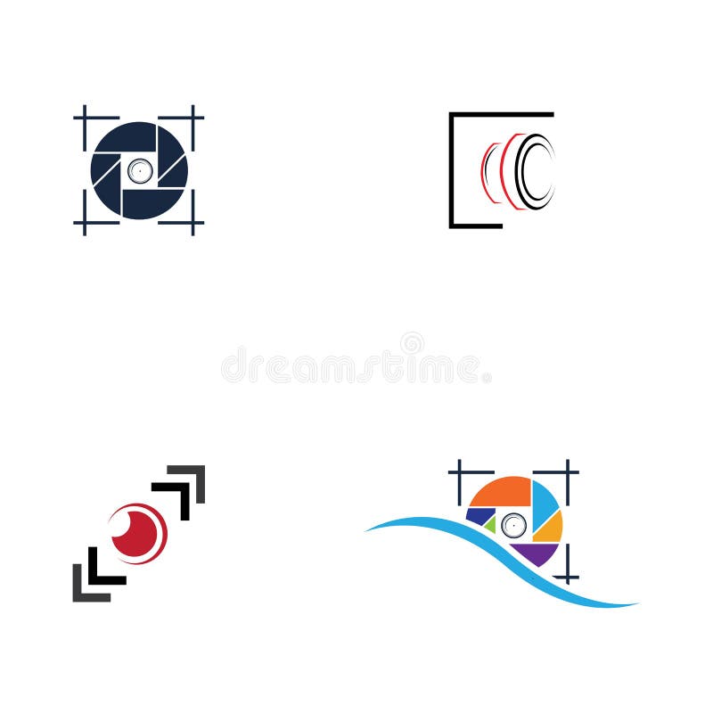 Camera Photography Logo Icon Vector Design Template Stock Vector ...