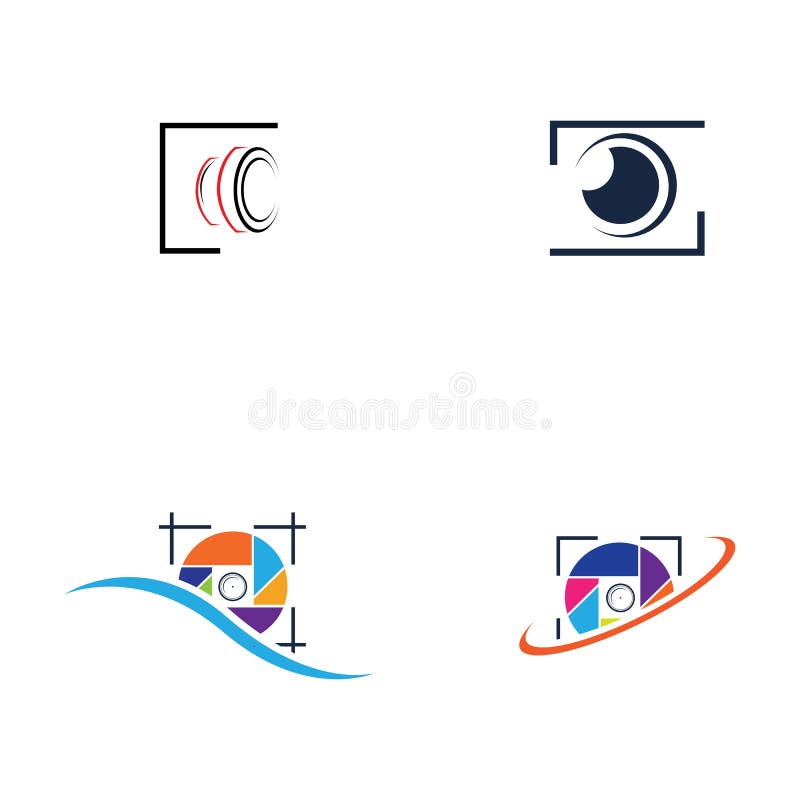 Camera Photography Logo Icon Vector Design Template Stock Vector ...