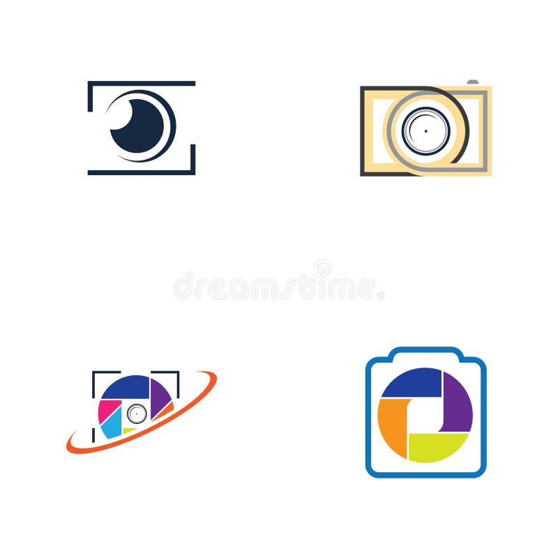Camera Photography Logo Icon Vector Design Template Stock Vector ...