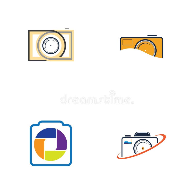 Camera Photography Logo Icon Vector Design Template Stock Vector ...