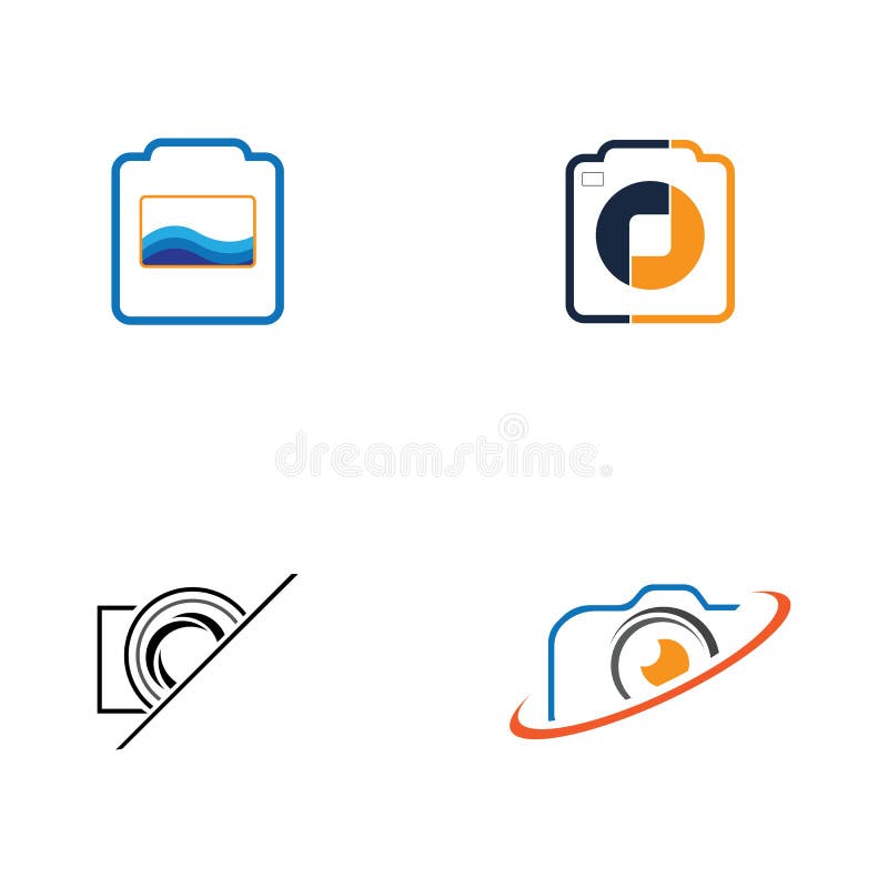 Camera Photography Logo Icon Vector Design Template Stock Vector ...