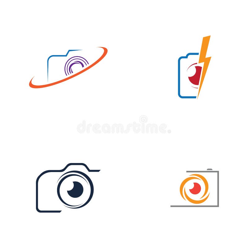 Camera Photography Logo Icon Vector Design Template Stock Vector ...