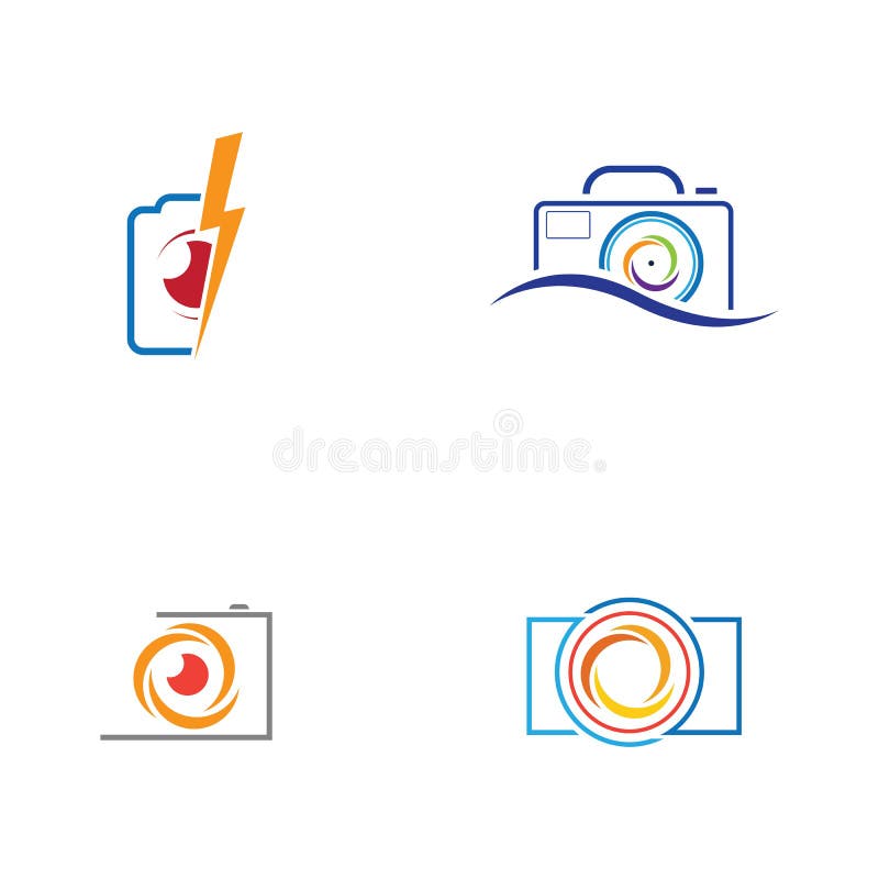 Camera Photography Logo Icon Vector Design Template Stock Vector ...