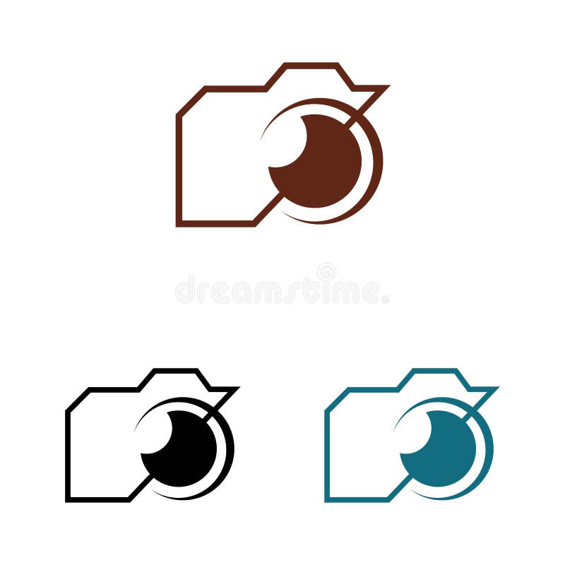 Camera Photography Logo Icon Vector Design Template Stock Vector ...