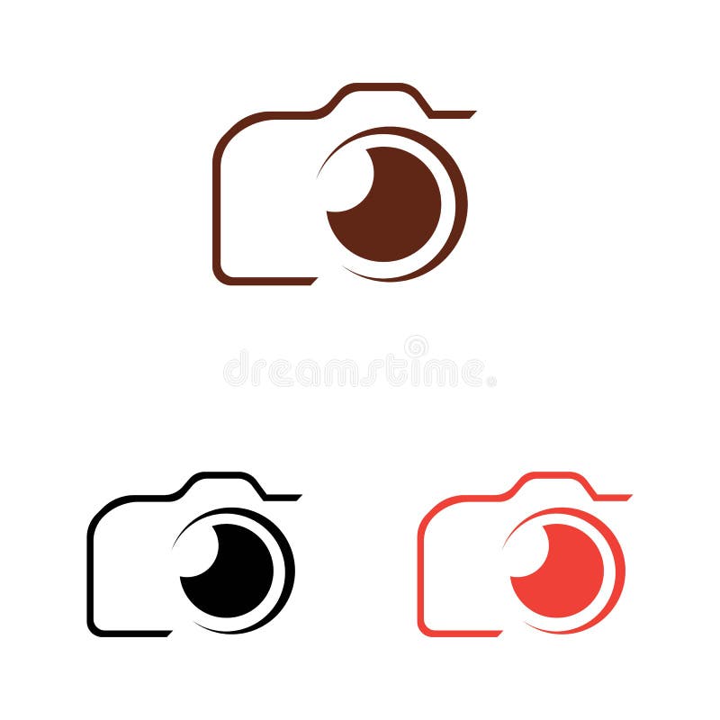 Camera Photography Logo Icon Vector Design Template Stock Vector ...