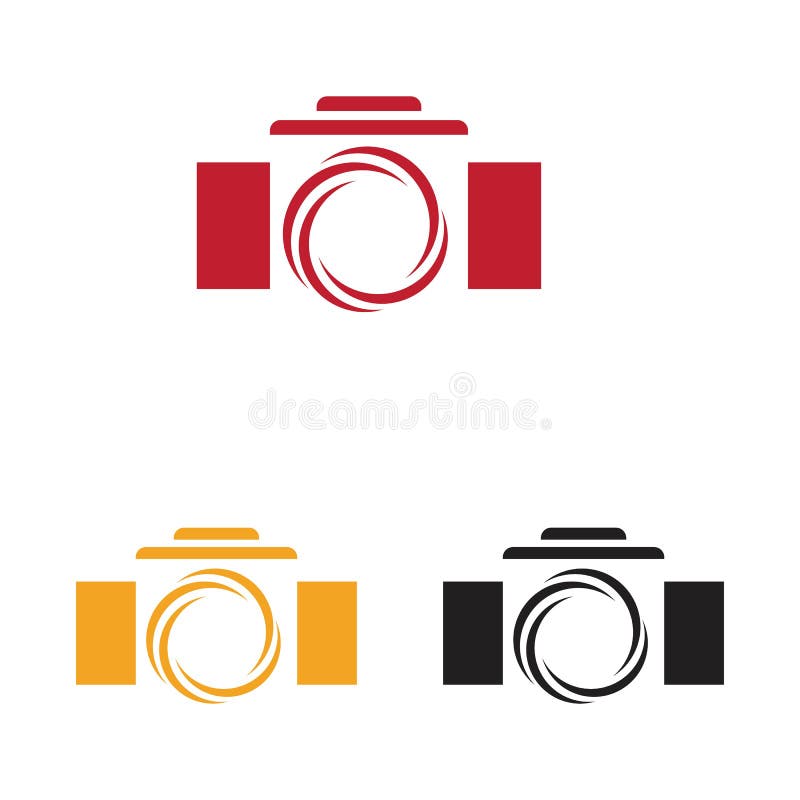 Camera Photography Logo Icon Vector Design Template Stock Vector ...