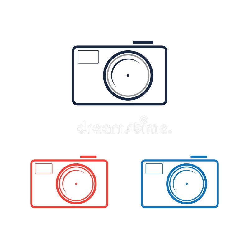 Camera Photography Logo Icon Vector Design Template Stock Vector ...