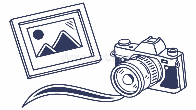 Camera with Photos Floating, Photography, Memories, Visual Content ...