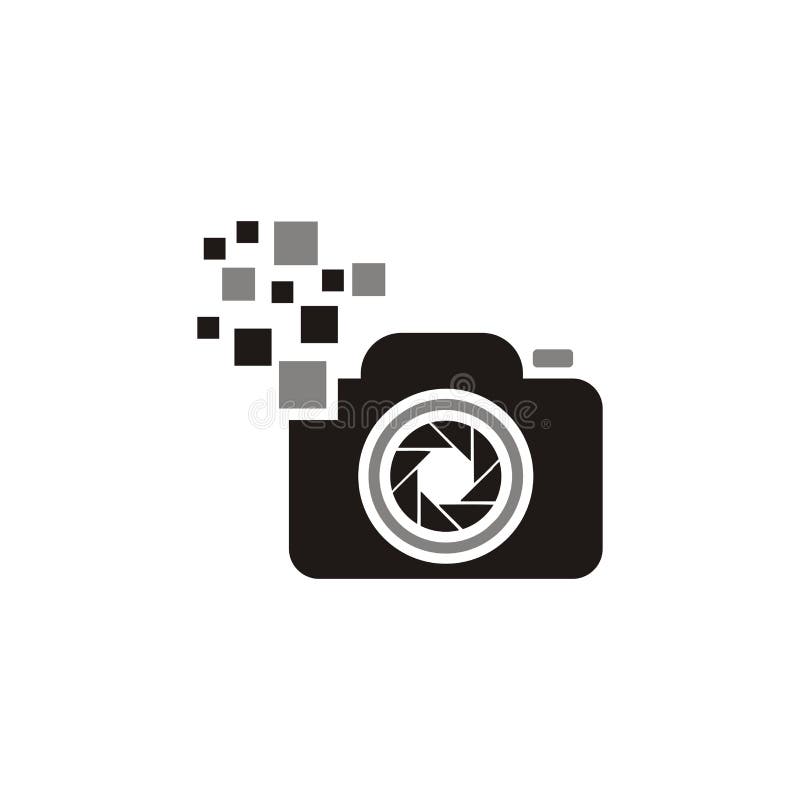 Camera pixel logo stock vector. Illustration of professional - 124934330