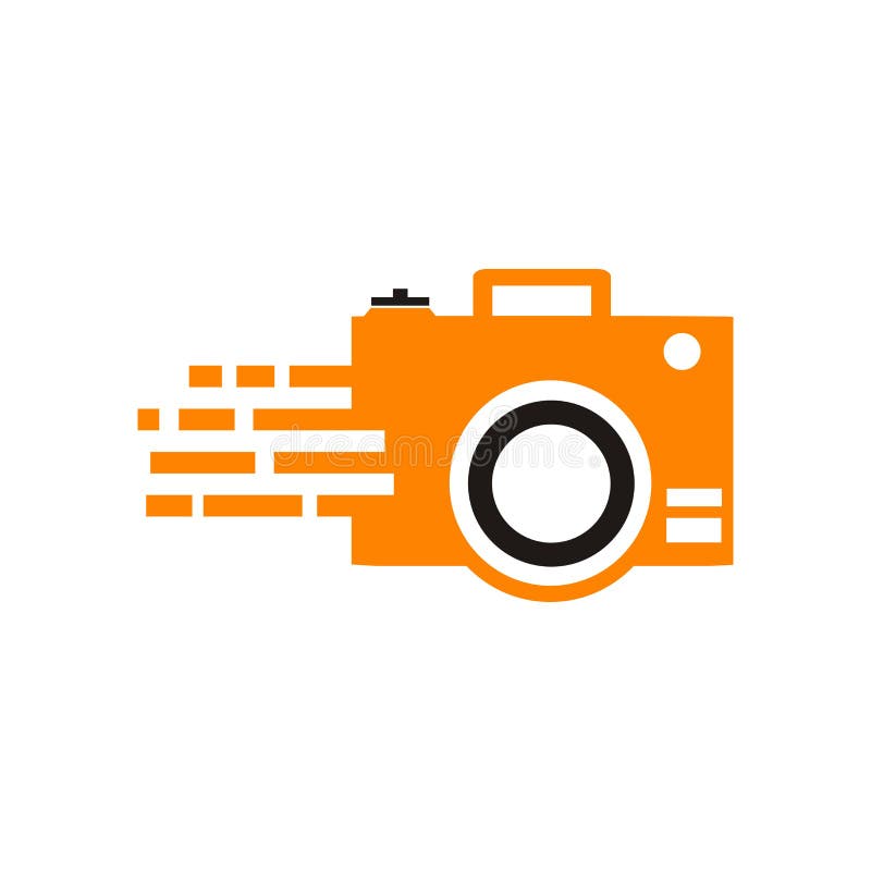 Camera pixel logo stock vector. Illustration of cinema - 124934453