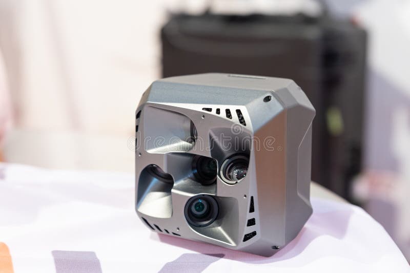 Camera for Precise Geodesic for Drones and Aerial Photography Stock ...
