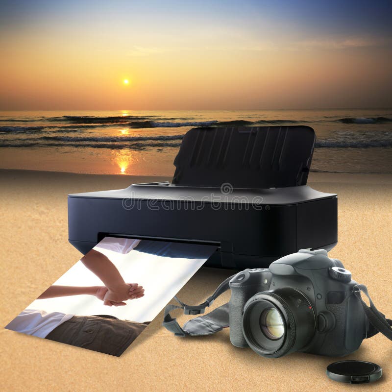 Camera and printer stock photo. Image of equipment, exotic - 31206688