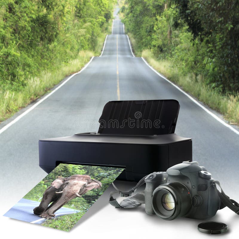 Camera and printer stock photo. Image of equipment, exotic - 31206688