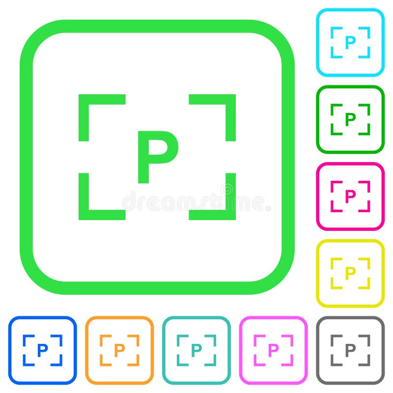 Camera Program Mode Vivid Colored Flat Icons Stock Vector ...