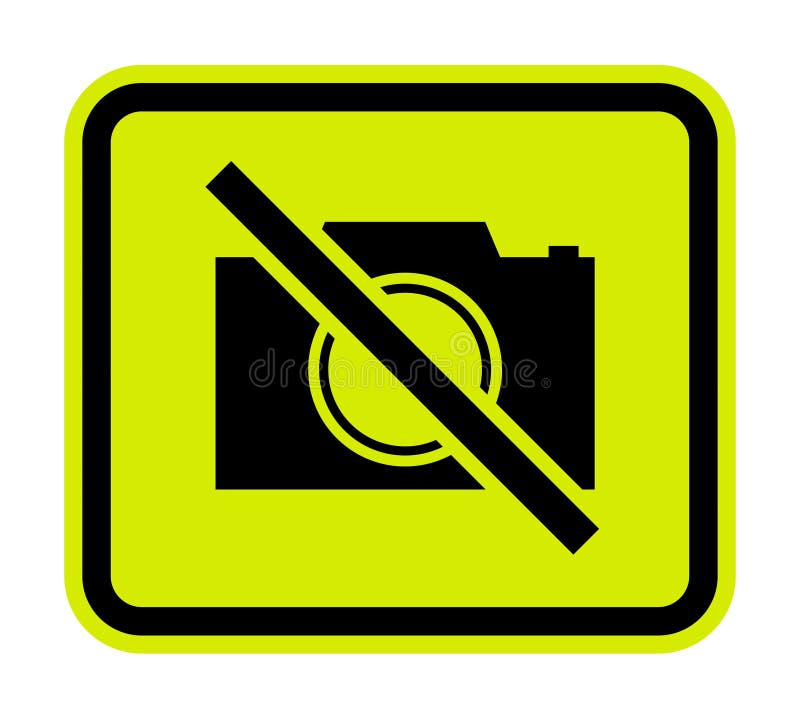 Camera Prohibited Sign on White Background Stock Vector - Illustration ...
