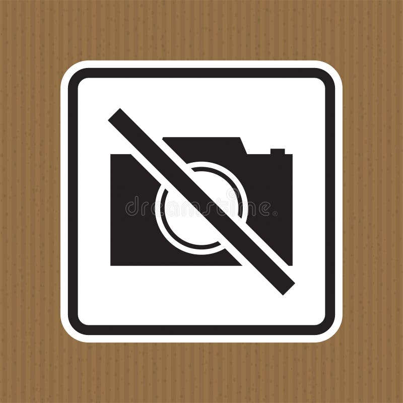Camera Prohibited Sign on White Background Stock Vector - Illustration ...
