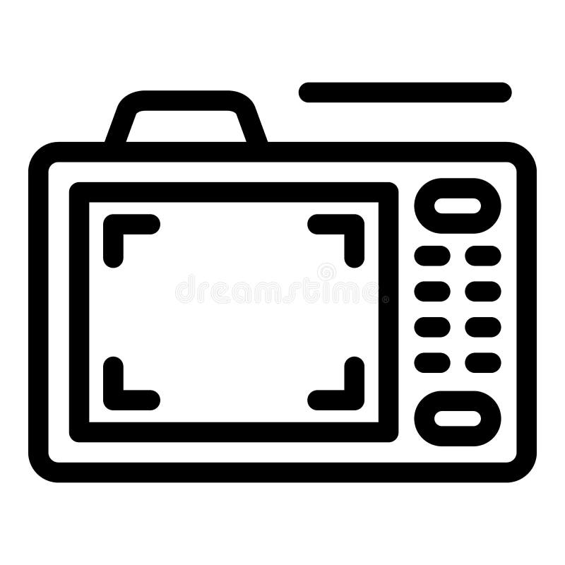 Camera Record Icon, Outline Style Stock Vector - Illustration of reel ...