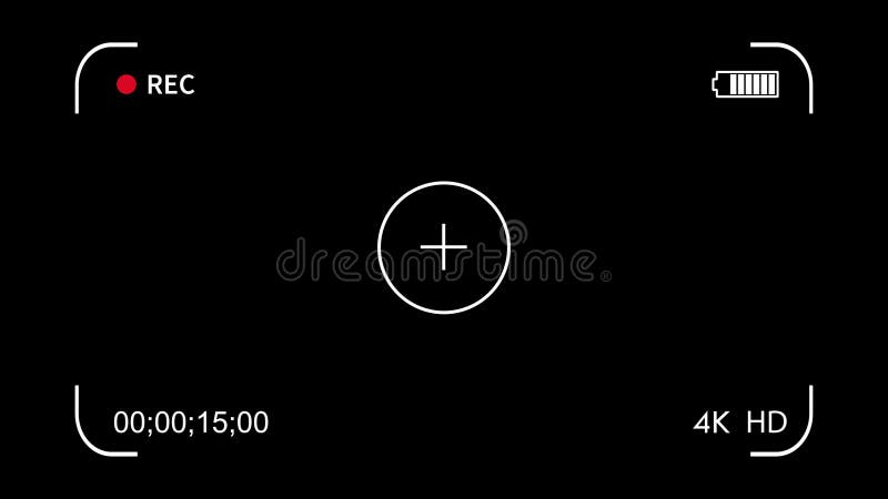 Camera Viewfinder. Motion Graphic Design. 4K. Stock Video - Video of ...