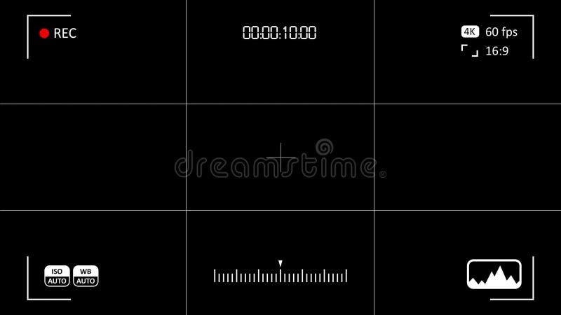 Camera Recording Viewfinder, Screen Overlay Stock Footage - Video of ...