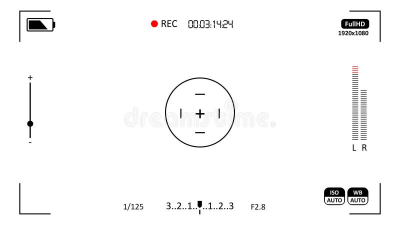 Camera Recording Screen Overlay Stock Illustration - Illustration of ...