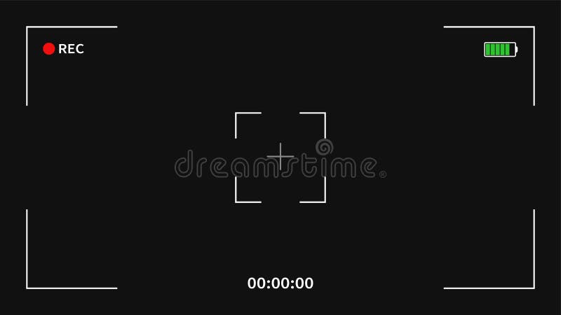 Camera recording screen. stock vector. Illustration of element - 155958183