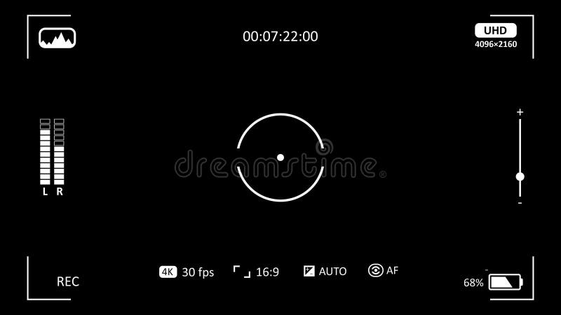 Camera Recording Viewfinder, Screen Overlay Stock Footage - Video of ...