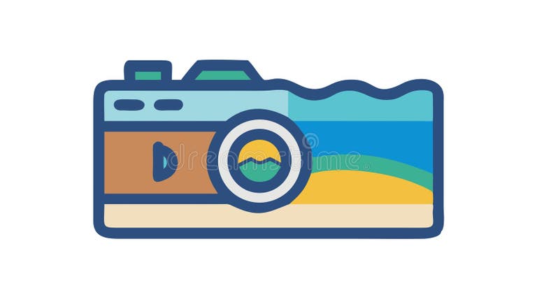 Camera with Red Dot, Record Indicator, Vector Design Generative AI ...