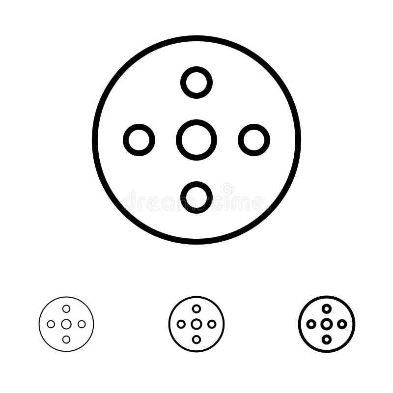 Camera Reel, Footage, Reel, Storage Bold and Thin Black Line Icon Set ...