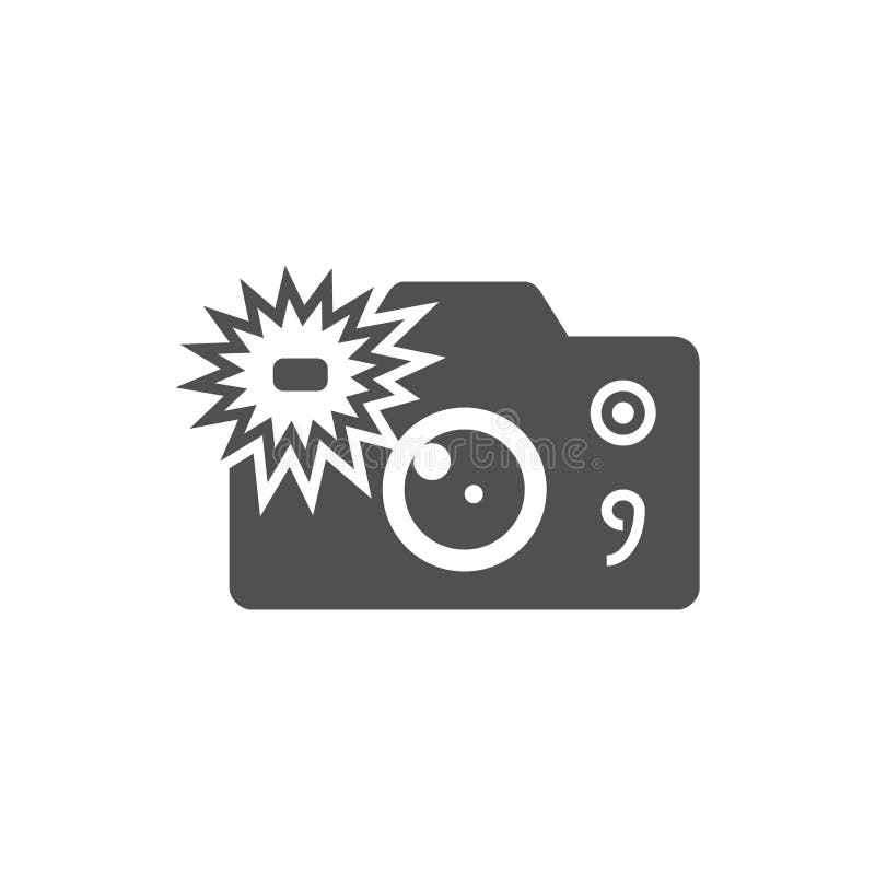 Camera Related Vector Glyph Icon. Stock Vector - Illustration of ...