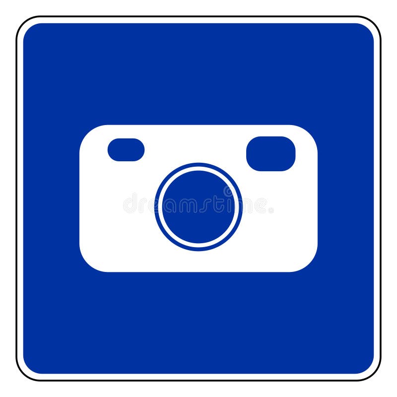 Camera and road sign stock vector. Illustration of graphic - 228118673