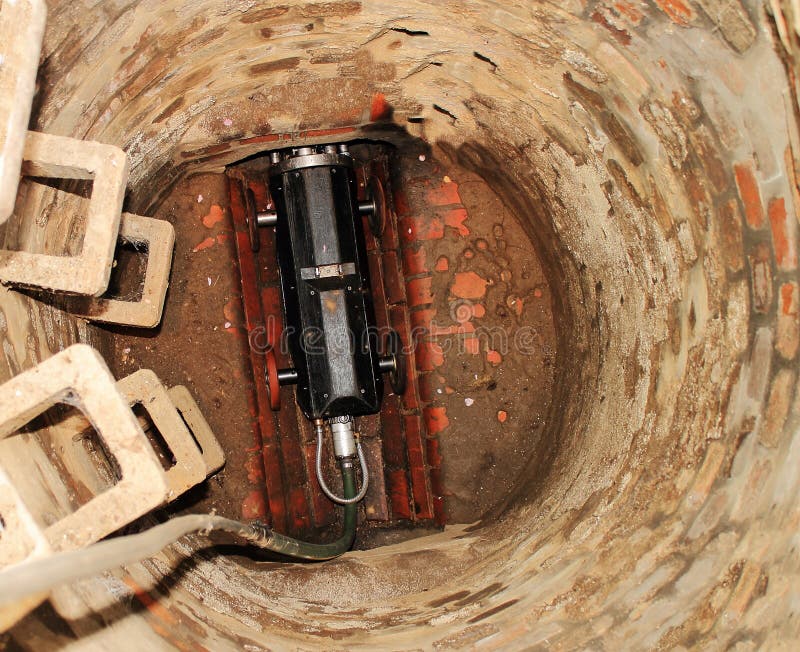 Camera Robot for a Sewer Inspection Ready for Use Stock Photo - Image ...