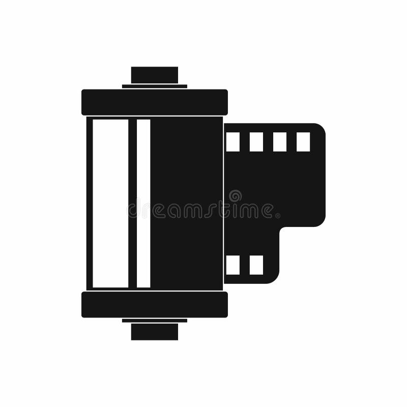 Camera Roll Icon, Simple Style Stock Vector - Illustration of negative ...