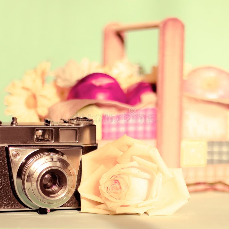 Retro suitcase stock photo. Image of suitcase, used, vintage - 25163942