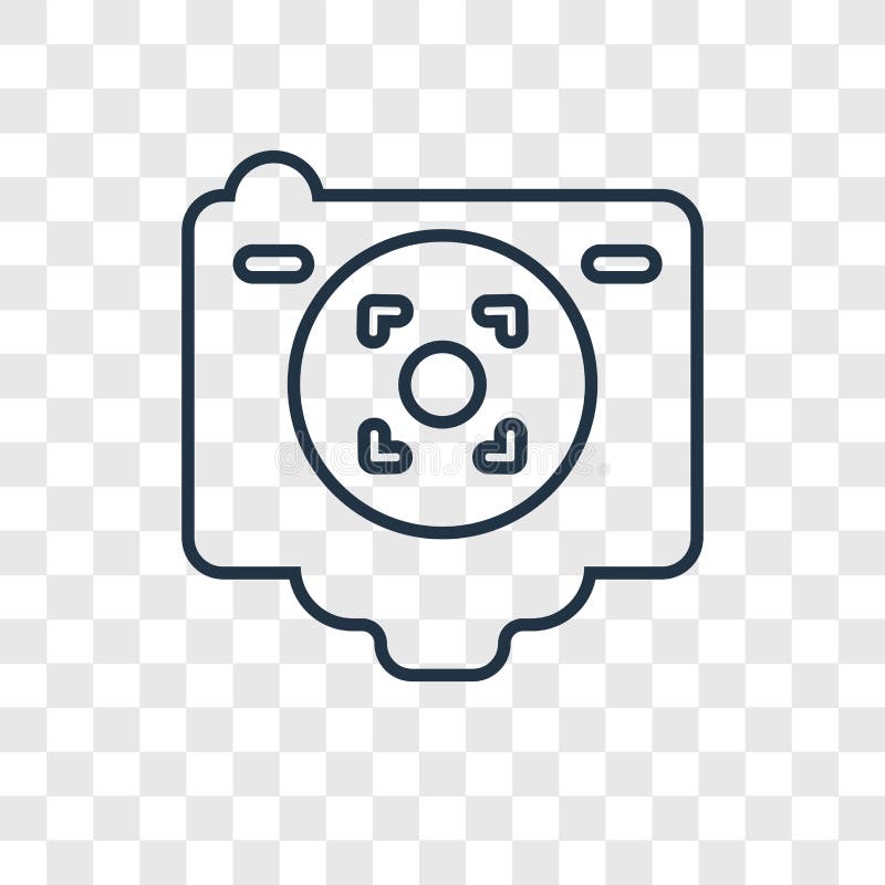 Camera Screen Icon Vector Isolated on White Background, Logo Con Stock ...