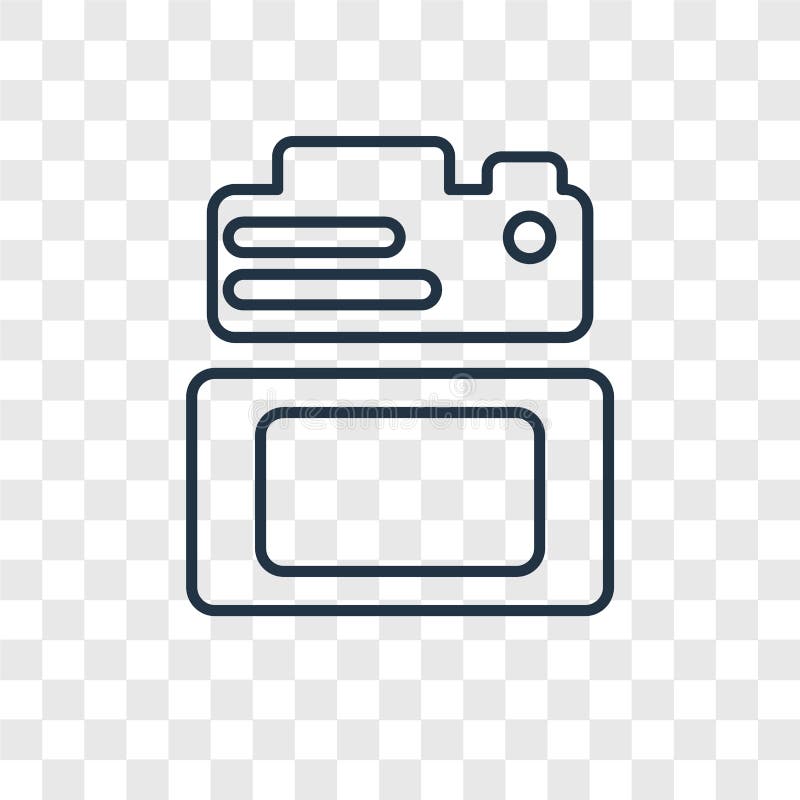 Camera Screen Icon Vector Isolated on White Background, Logo Con Stock ...