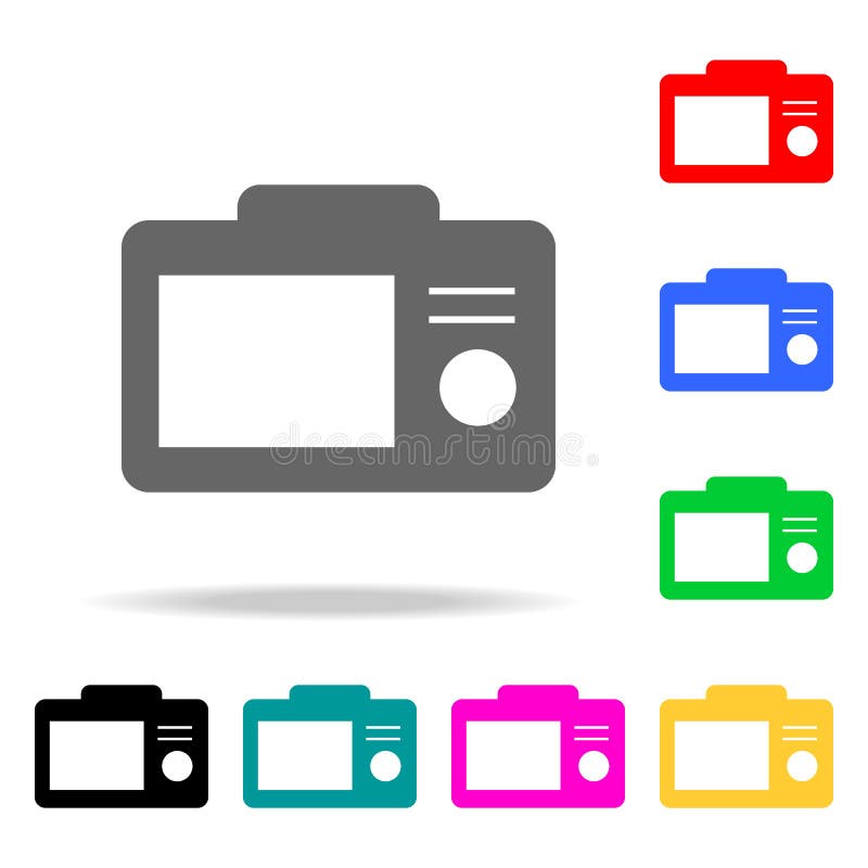 Camera Screen Icons. Elements of Human Web Colored Icons. Premium ...