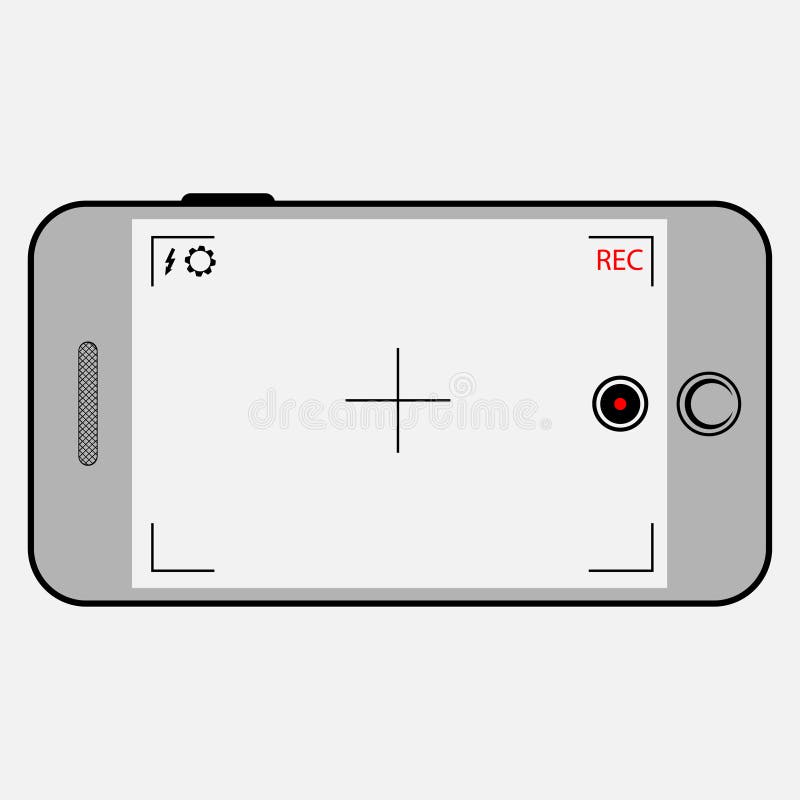Camera Screen Phone. Smartphone Camera Interface Vector Template. Photo ... Camera Screen Phone. Smartphone Camera Interface Vector Template. Photo ...