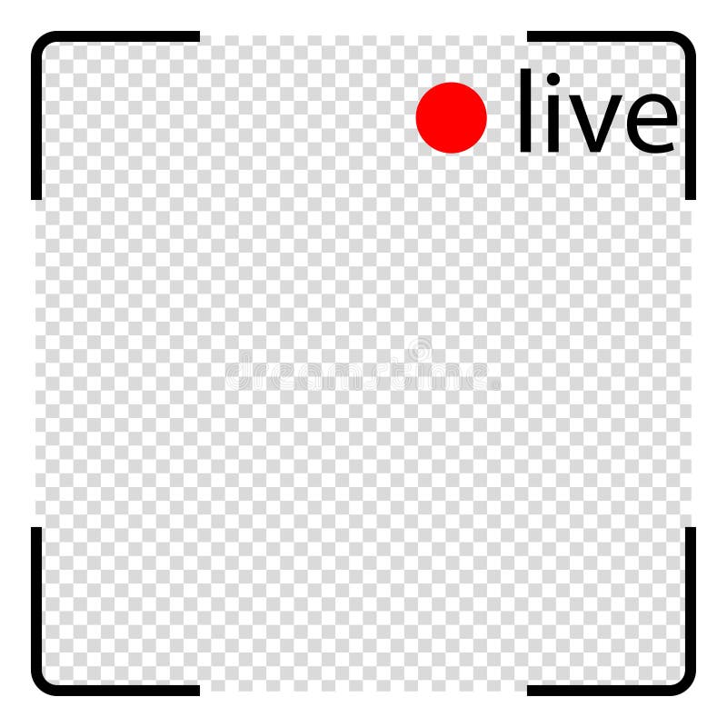 Camera Screen Showing Recording is in Progress Stock Vector ...