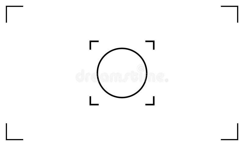 Camera Screen Template. Camera Interface Isolated on White Background ...