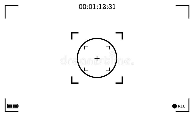 Camera Screen Template. Camera Interface Stock Vector - Illustration of ...