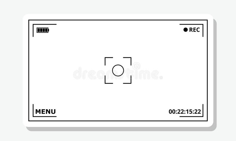 Camera Screen Template. Camera Interface Stock Vector - Illustration of ...