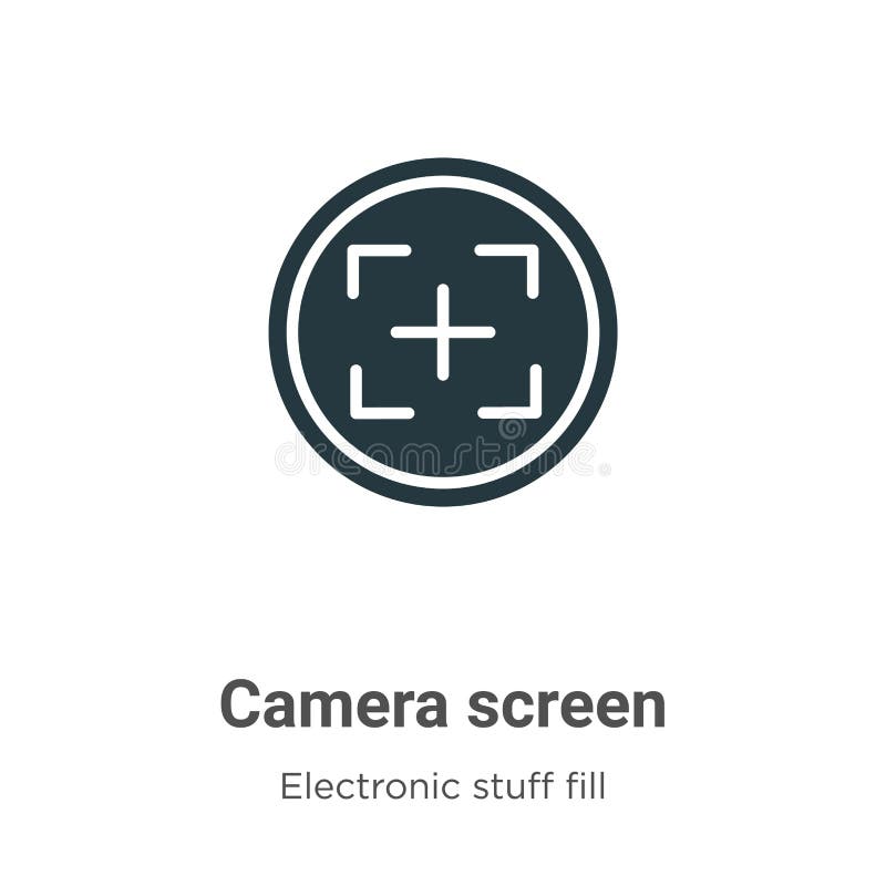 Camera Big Screen Size Icon in Filled, Thin Line, Outline and Stroke ...