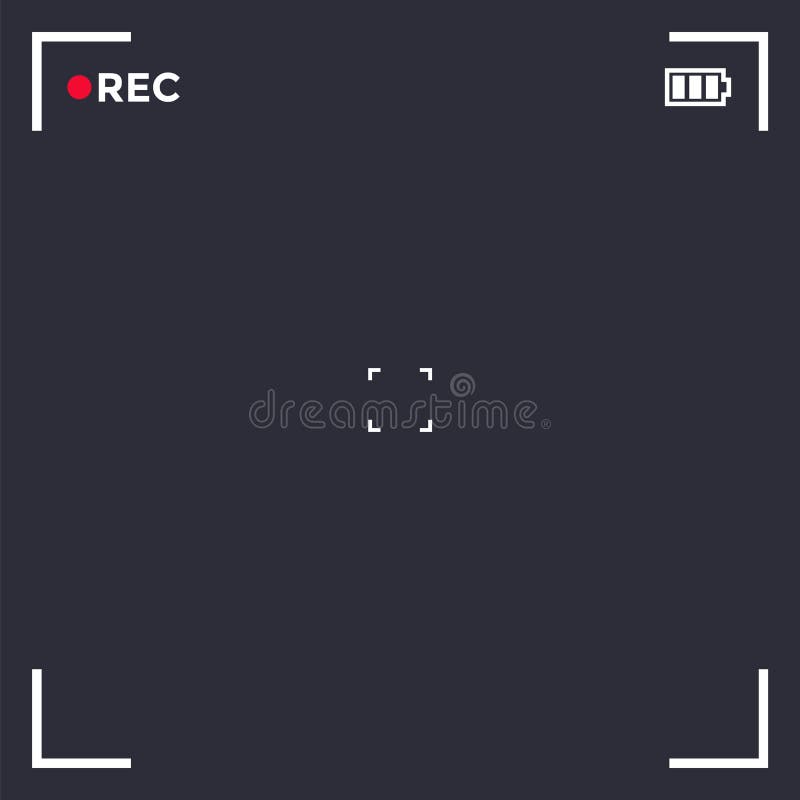 Camera Screen Vector Interface Stock Vector - Illustration of ...