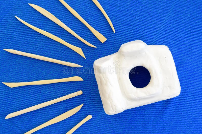 Camera Sculpture before Refined by Sculpting Tools. Stock Photo - Image ...