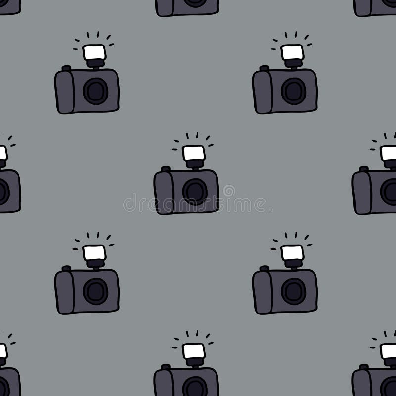 Camera doodle icon stock illustration. Illustration of equipment ...