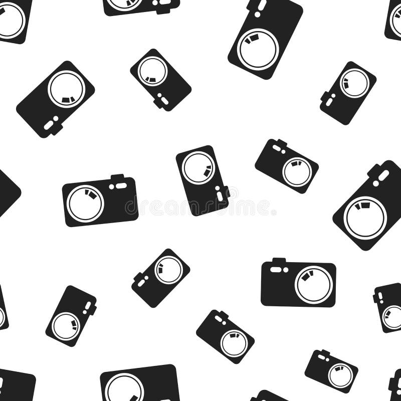 Camera Seamless Pattern Background. Business Flat Vector Stock Vector ...